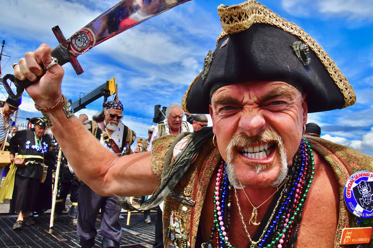 The Seafair Pirates stormed Alki Beach on July 7